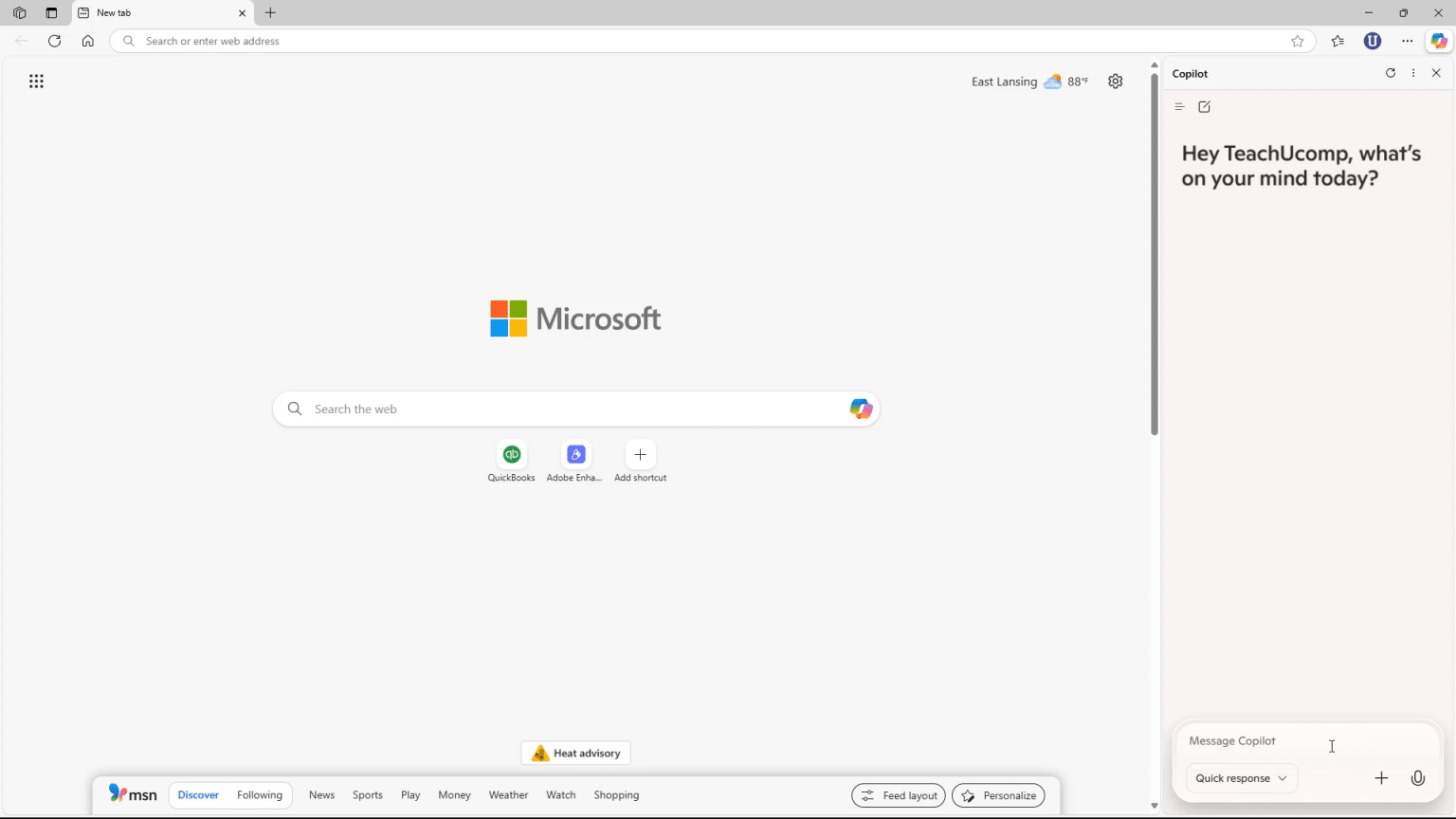 Copilot Chat in Microsoft Edge - Video
