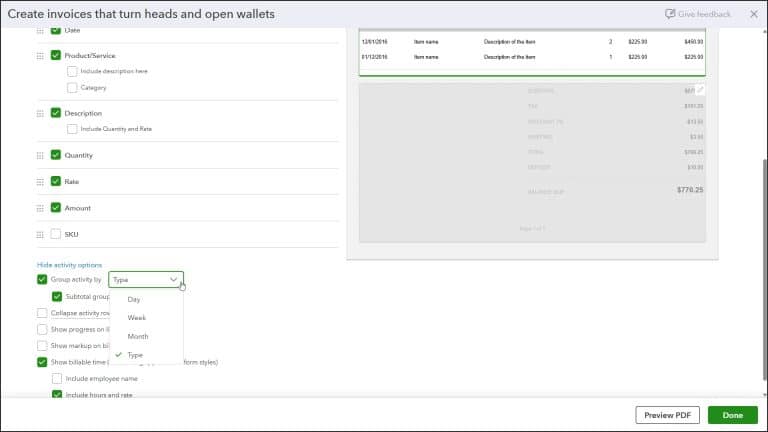 How to Group and Subtotal Items in Invoices in QuickBooks Online