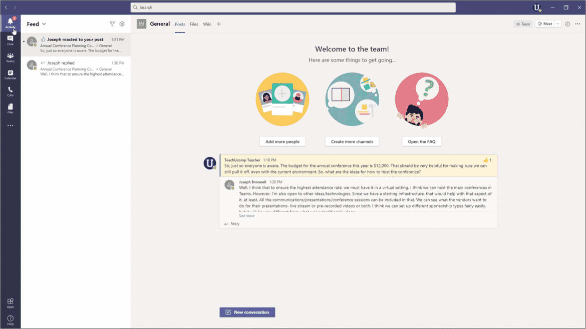 The Activity Feed in Teams - Instructions - TeachUcomp, Inc.
