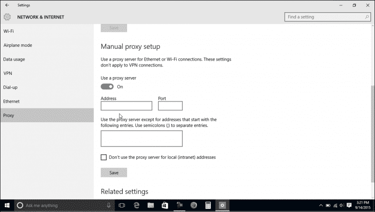 Proxy Settings in Windows 10- Tutorial - TeachUcomp, Inc.