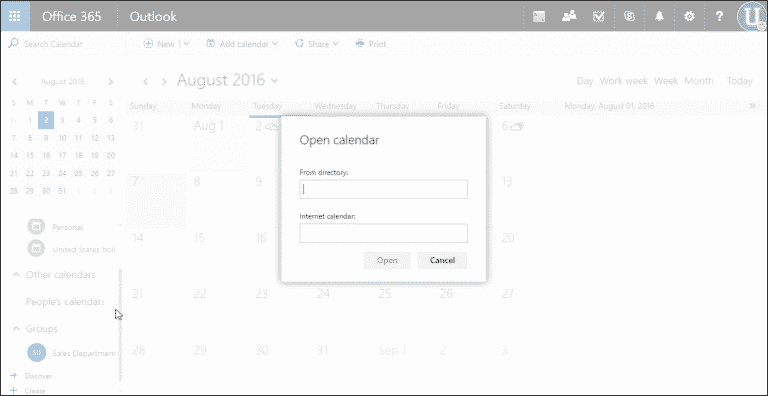 Add a Shared Calendar to Outlook on the Web - Tutorial