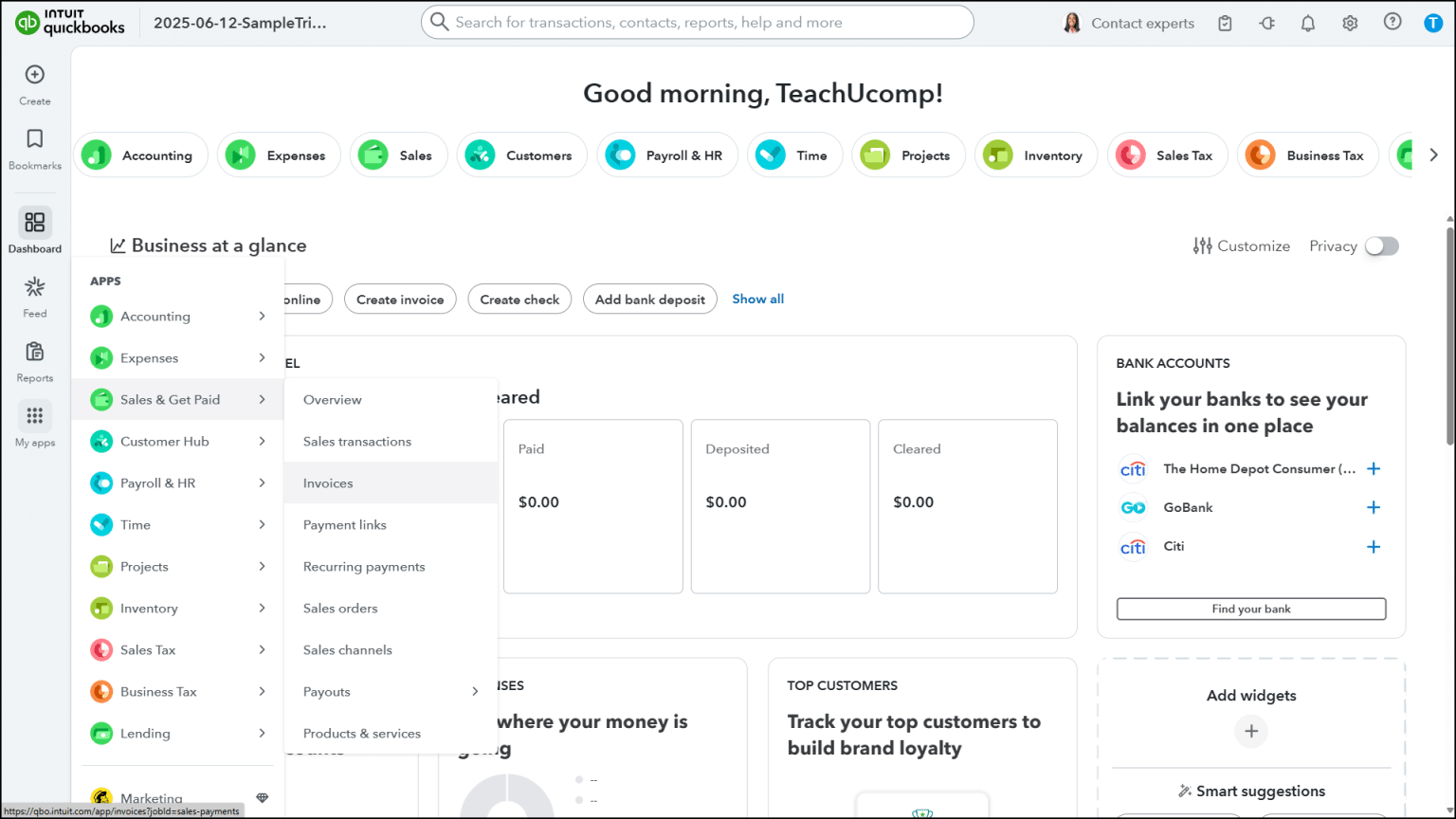 User Interface Changes in QuickBooks Online - Video and Help