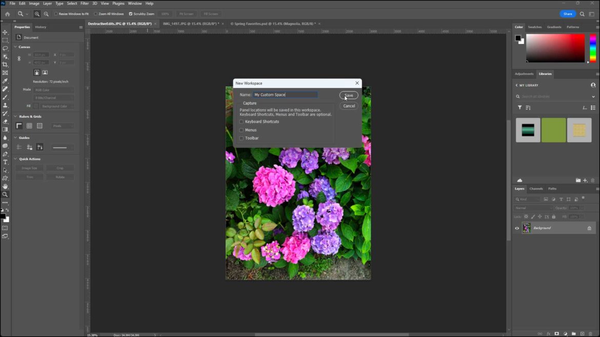 How to Use Workspaces in Photoshop - Instructions